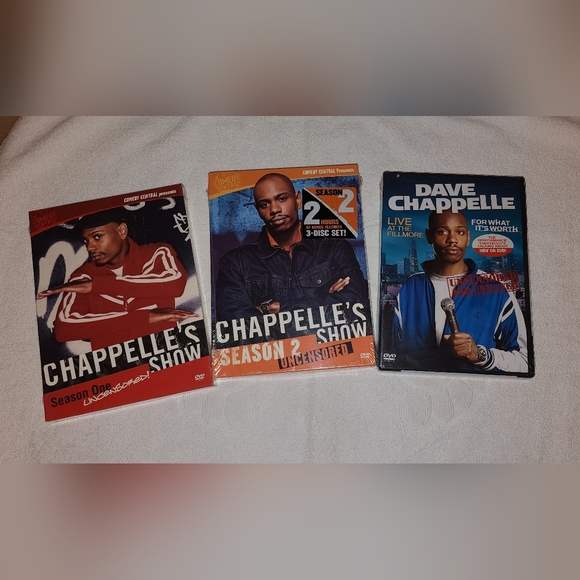 Media | 3 Brand New Sealed Dave Chappelles Dvds | Poshmark